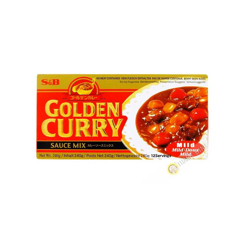 Tablet of mild curry SB 220g Japan