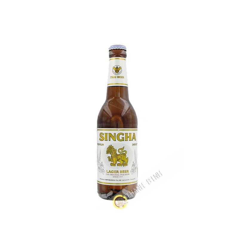 La cerveza Singha 330 ml de Tailandia
